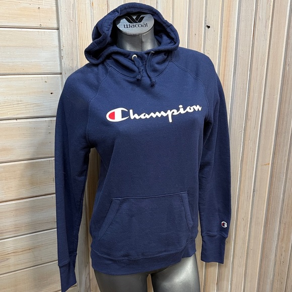 Champion | Tops | Champion Navy Blue Hoodie | Poshmark
